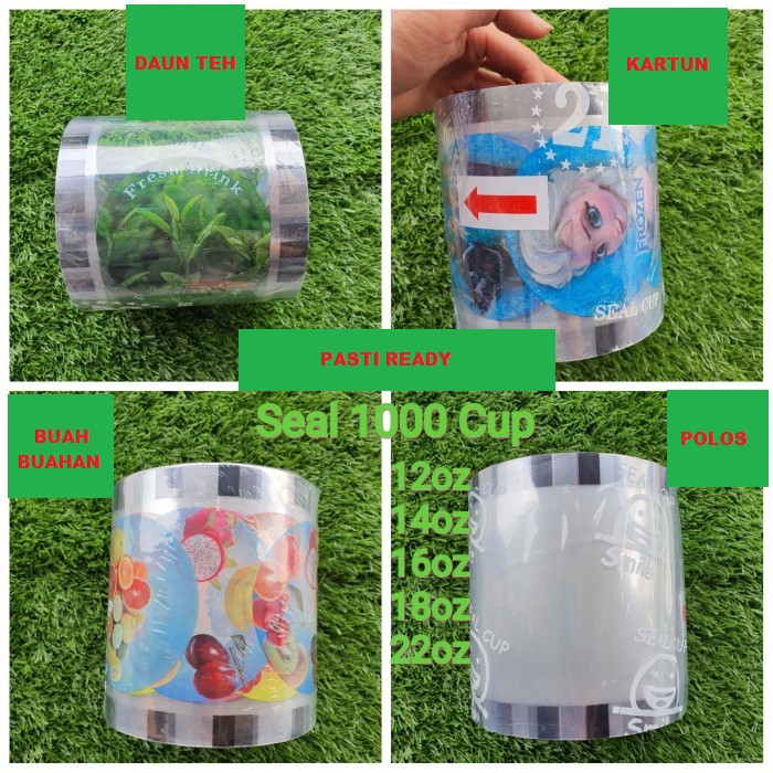 Jual PLASTIK LID CUP SEALER CUP POLOS KARTUN BUAH DAUN TEH PLASTIK SEAL ...