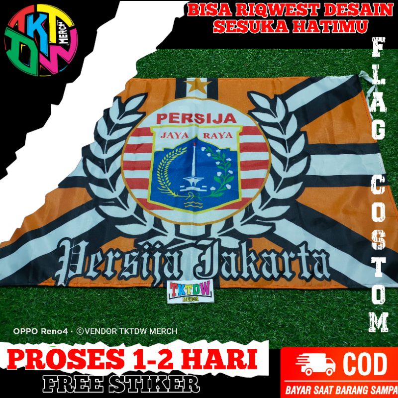 Jual BENDERA PERSIJA JAKARTA MURAH READY STOK BANYAK SIAP KIRIM ...