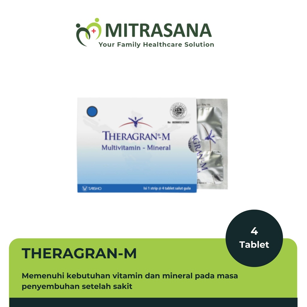Jual Theragran M Tablet - Multivitamin dan Mineral | Shopee Indonesia