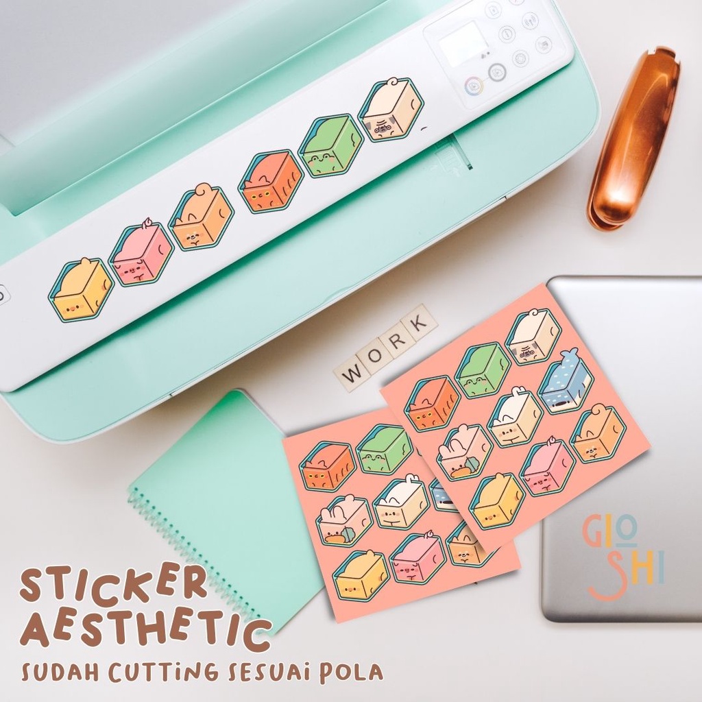 Jual stiker aesthetic cute kornet by gioshi.store | Shopee Indonesia