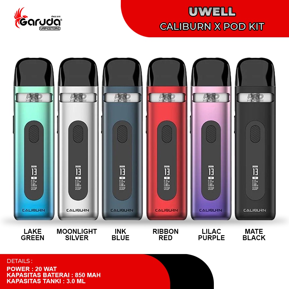 Jual Caliburn X Pod Kit By Uwell 100 % Authentic | Shopee Indonesia