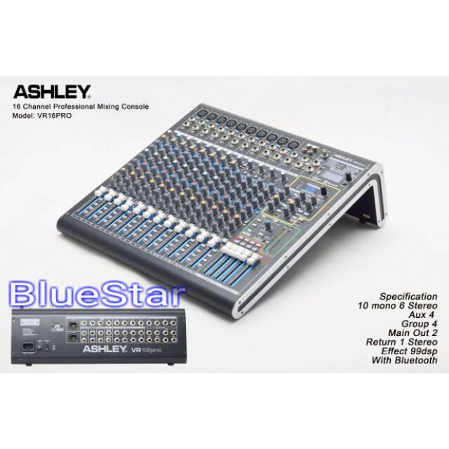 Jual Mixer Ashley VR16PRO ORIGINAL 16 Channel | Shopee Indonesia