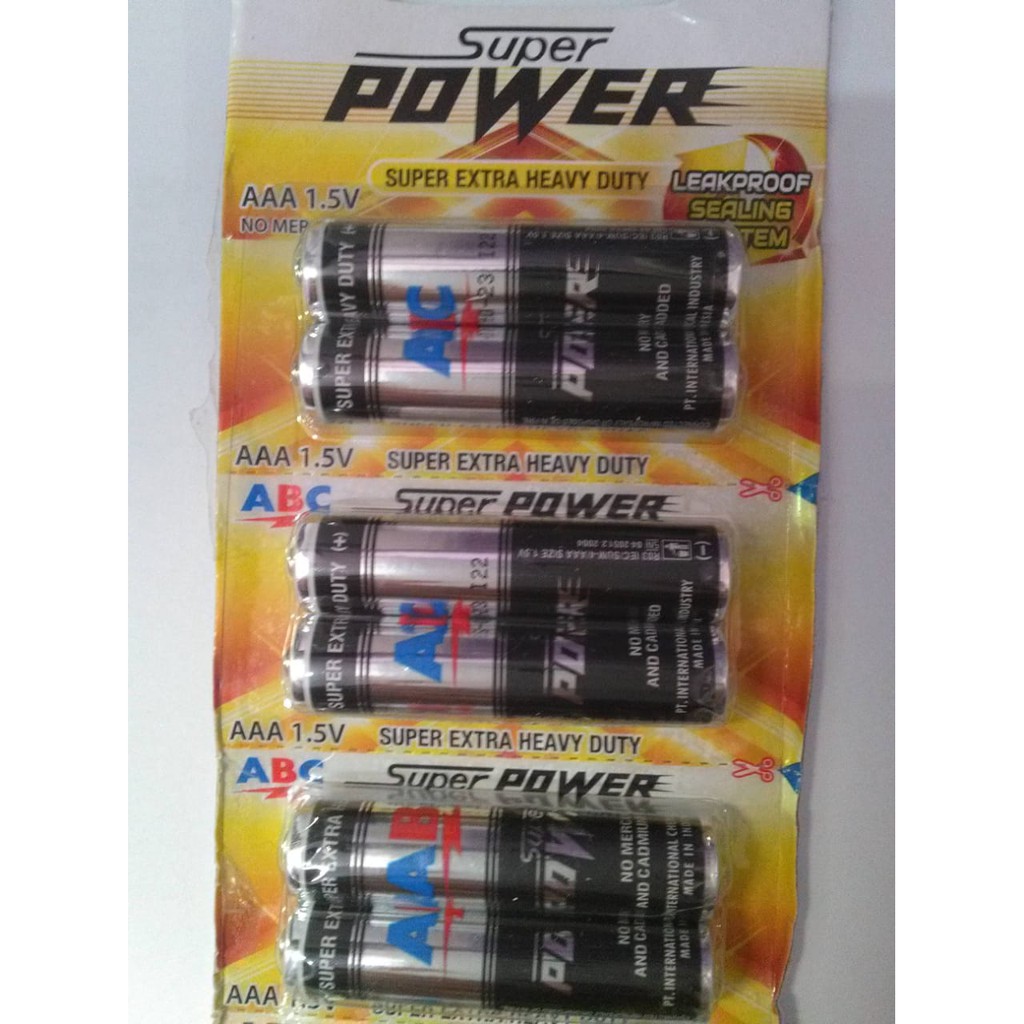 Jual Baterai ABC Super Power / Maxell / ABC Biru AAA / A3 / 3A (Isi 2 ...