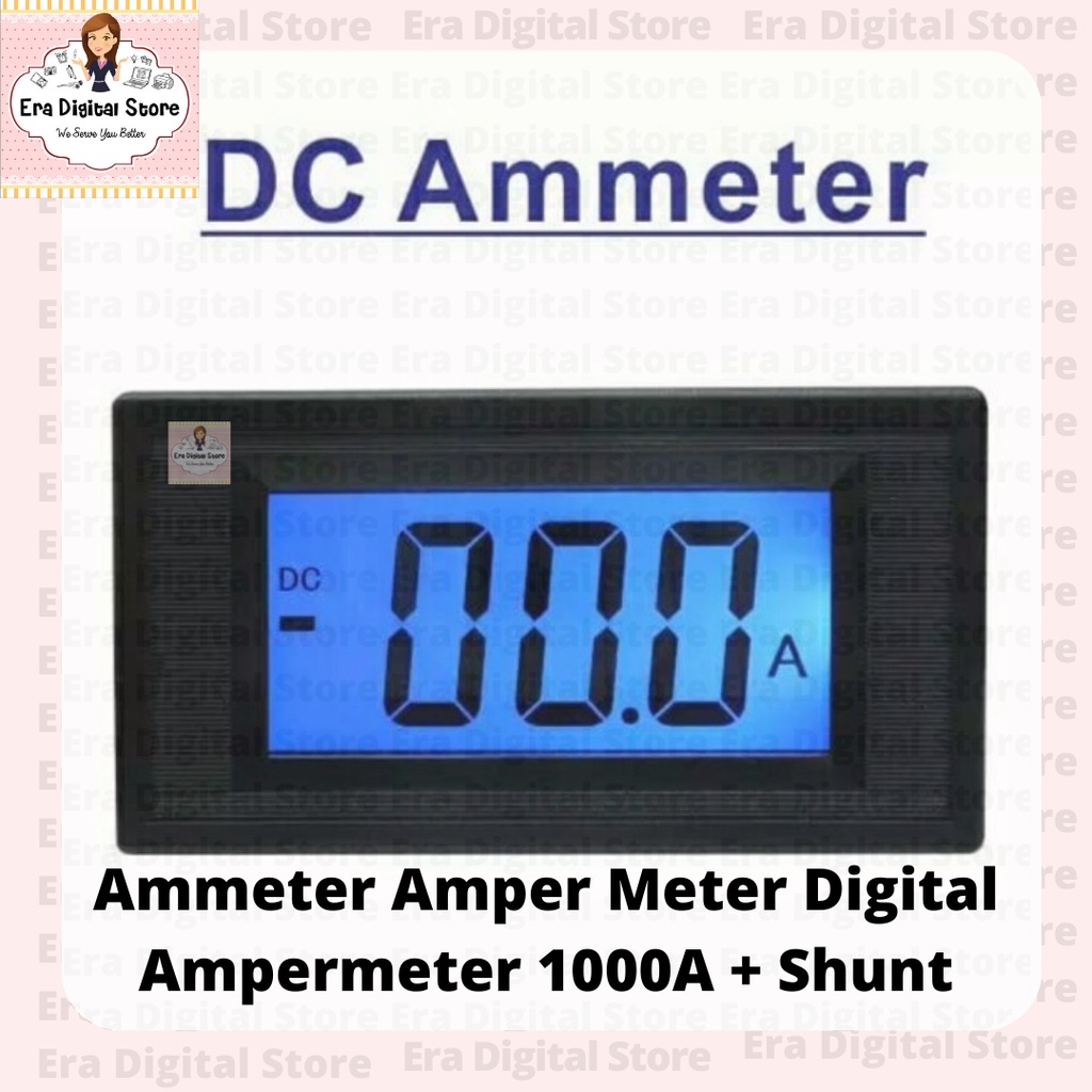 Jual Ammeter Ampere Meter Digital Ampermeter 1000A + Shunt | Shopee ...