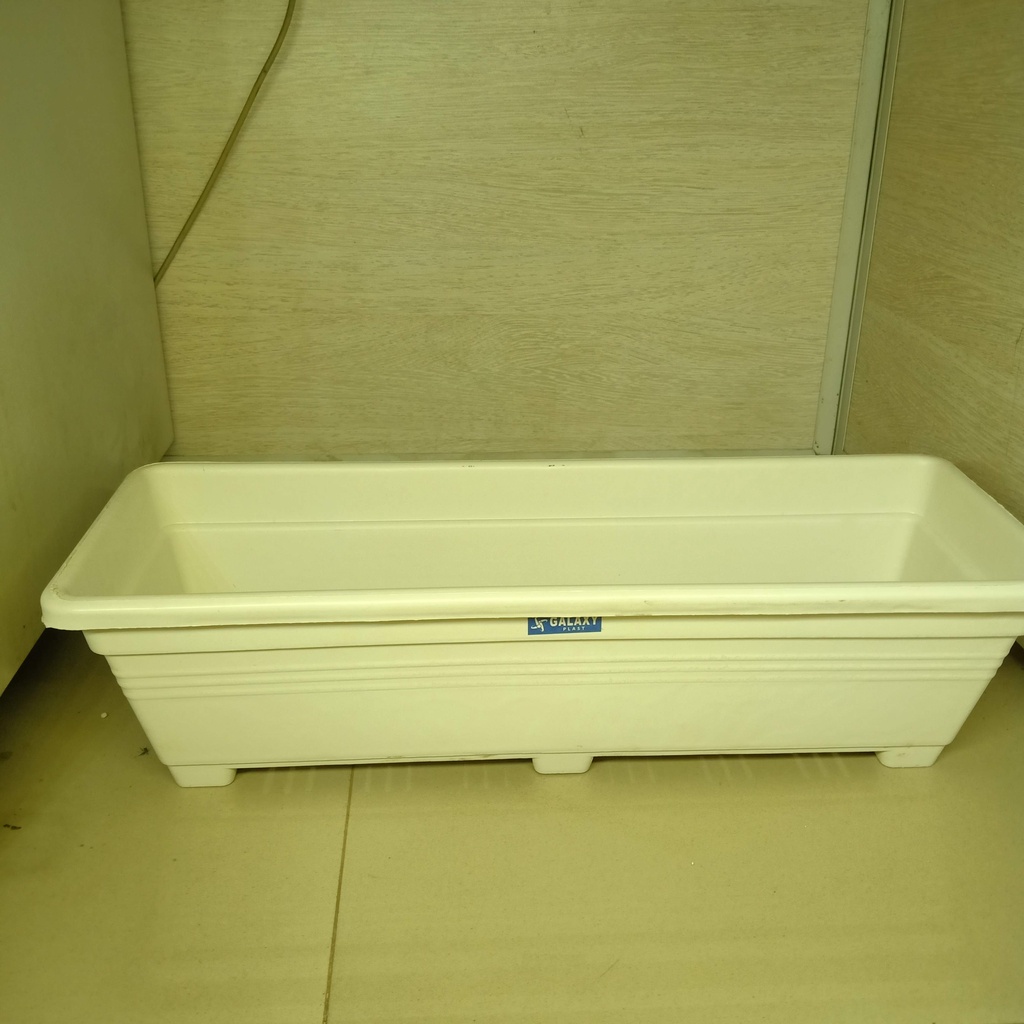 Jual POT BUNGA SEGI PANJANG / POT BUNGA PUTIH SEGI PANJANG / POT BUNGA ...