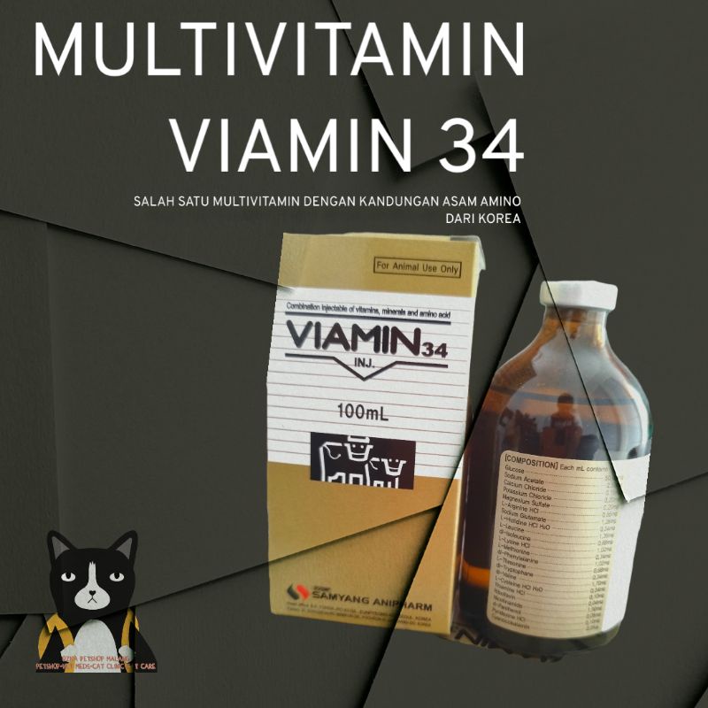 Jual Viamin 100ml Obat Hewan / Ternak MULTIVITAMIN Injeksi Ternak Plus ...