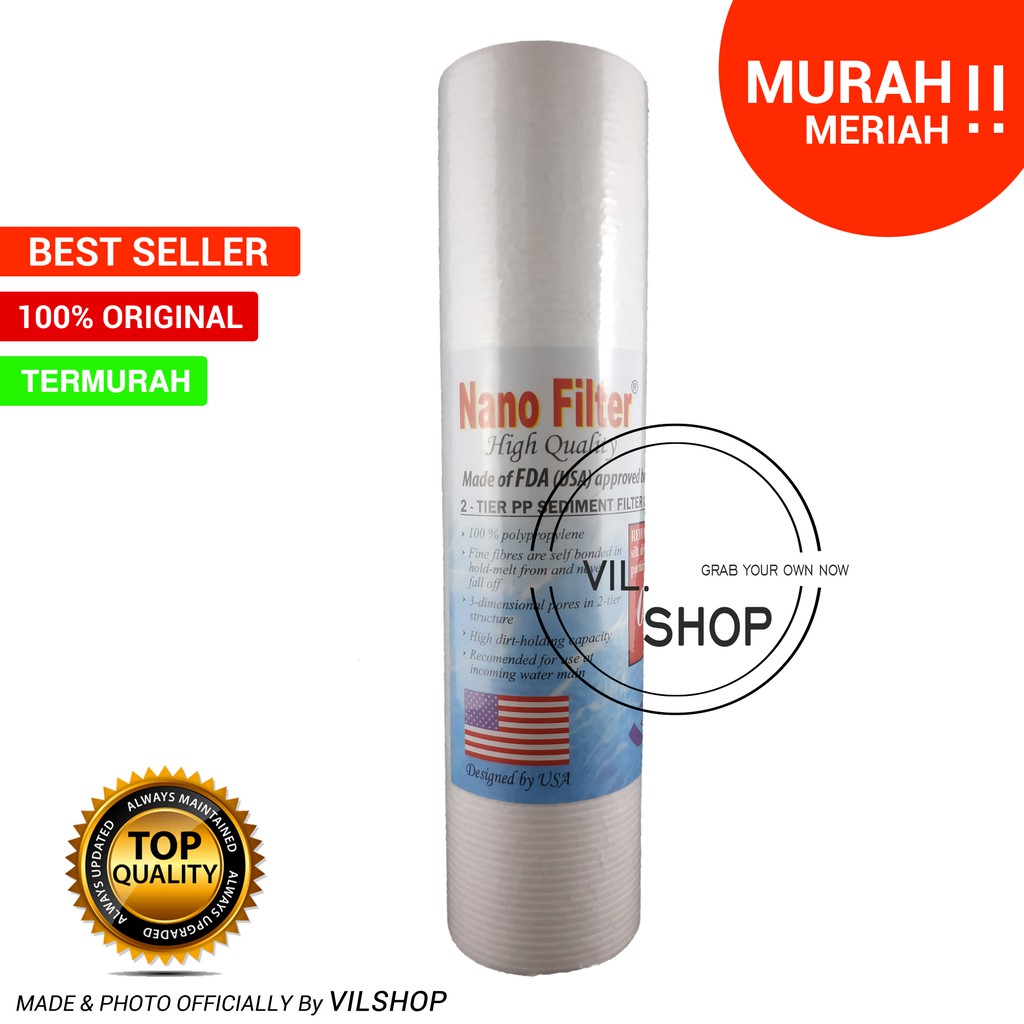 Jual ORIGINAL CATRIDGE FILTER AIR SARINGAN AIR MINUM RO / Saringan Air ...