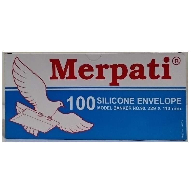 Jual Amplop putih Polos panjang Merpati Silicone Envelope 90 Lem ...
