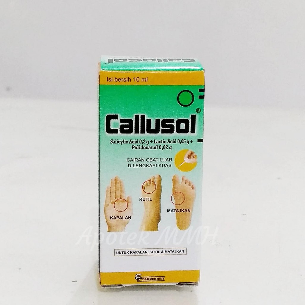 Jual Callusol 10ml Pengikis mata ikan, kapalan, dan kutil | Shopee ...