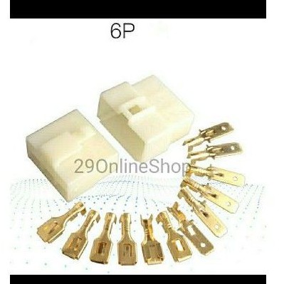 Jual soket 6 pin besar socket skun konektor conector conector kabel ...