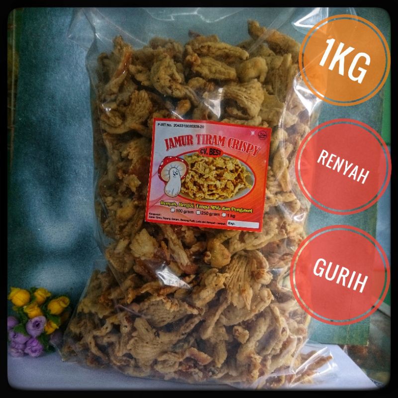 Jual Jamur crispy 1kg jamur tiram Crispy enak gurih | Shopee Indonesia