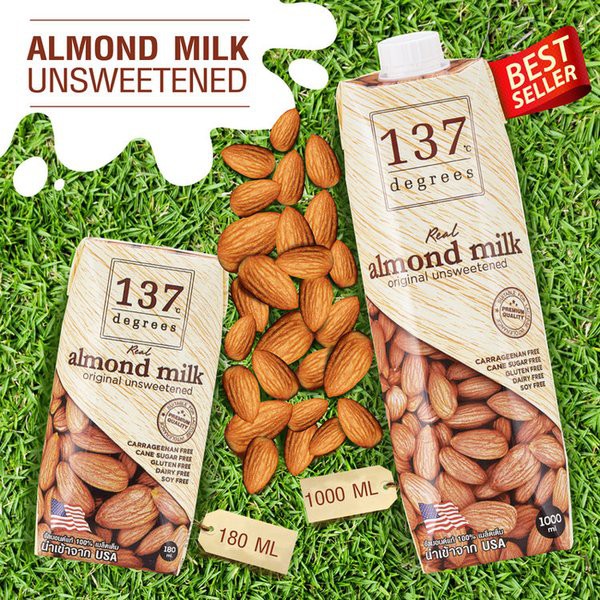 Jual 137 Degrees - Almond Milk Unsweetened 180 ml | Shopee Indonesia