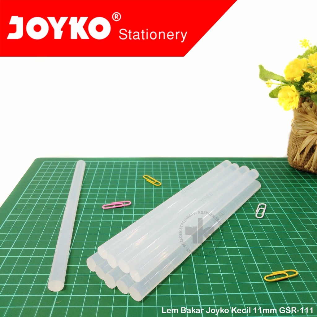 Jual Joyko Lem Bakar Besar 11mm x 20cm Glue Stick Refill GSR-111 Bening ...