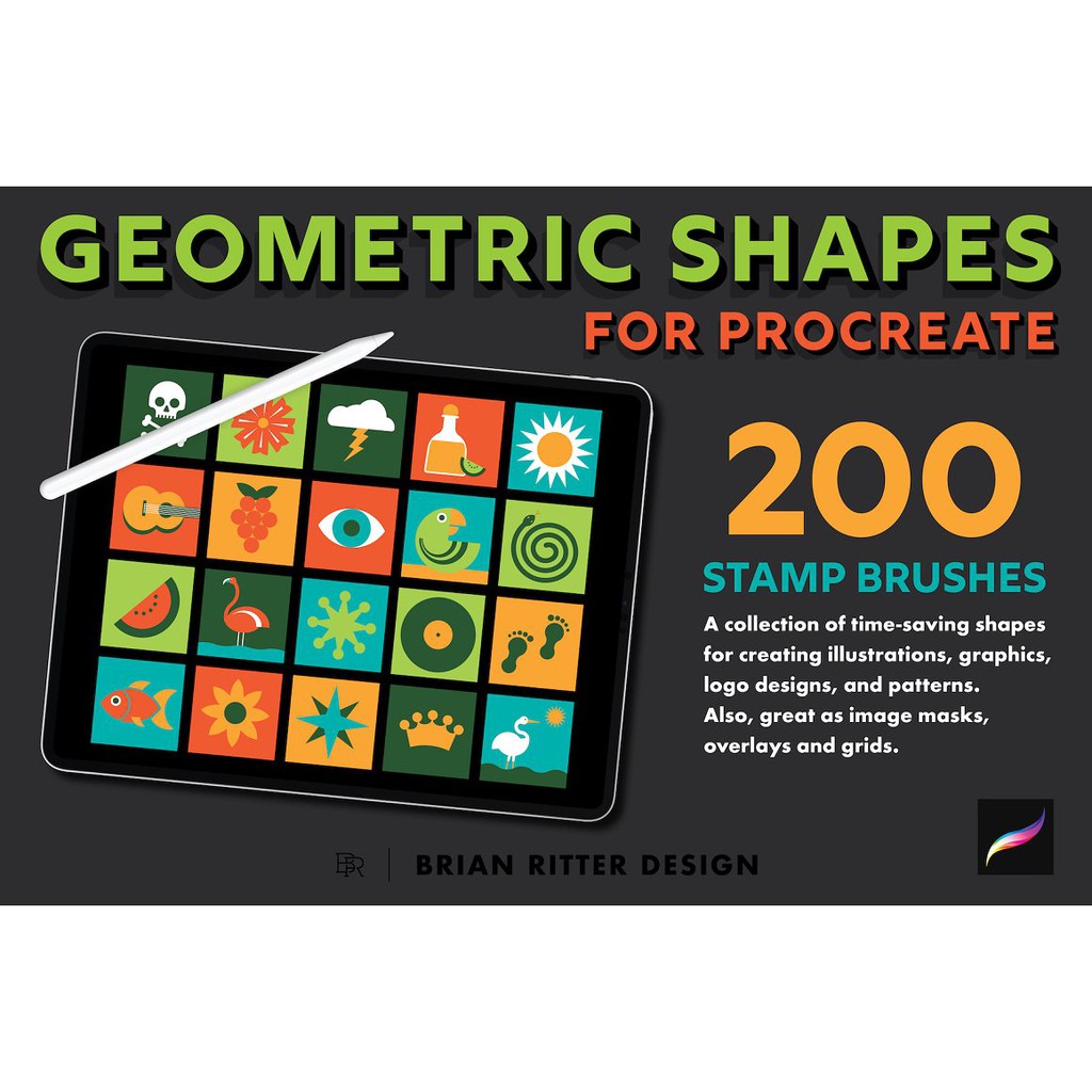 Jual Procreate Brush - 200 Geometric Shapes for Procreate | Shopee ...