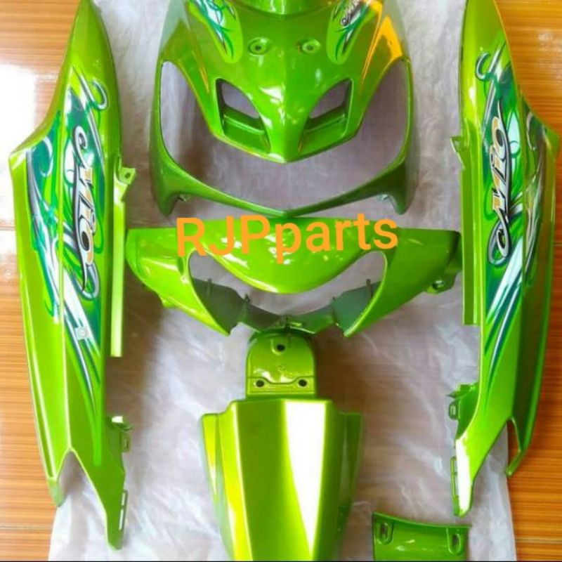 Jual Body halus full set motor Mio sporty new smile hijau | Shopee ...