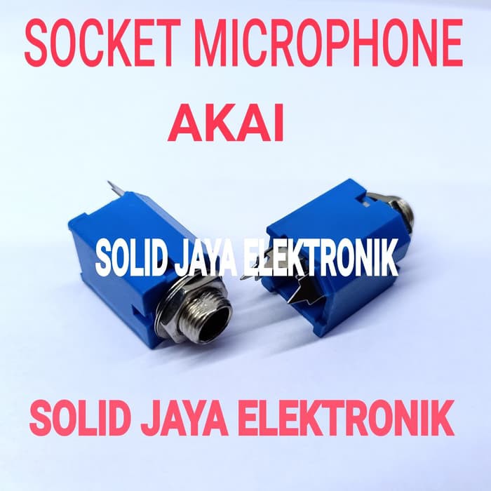 Jual SOKET MIC AKAI SOCKET AKAI MIC - FEMALE AKAI MICROPHONE INPUT ...