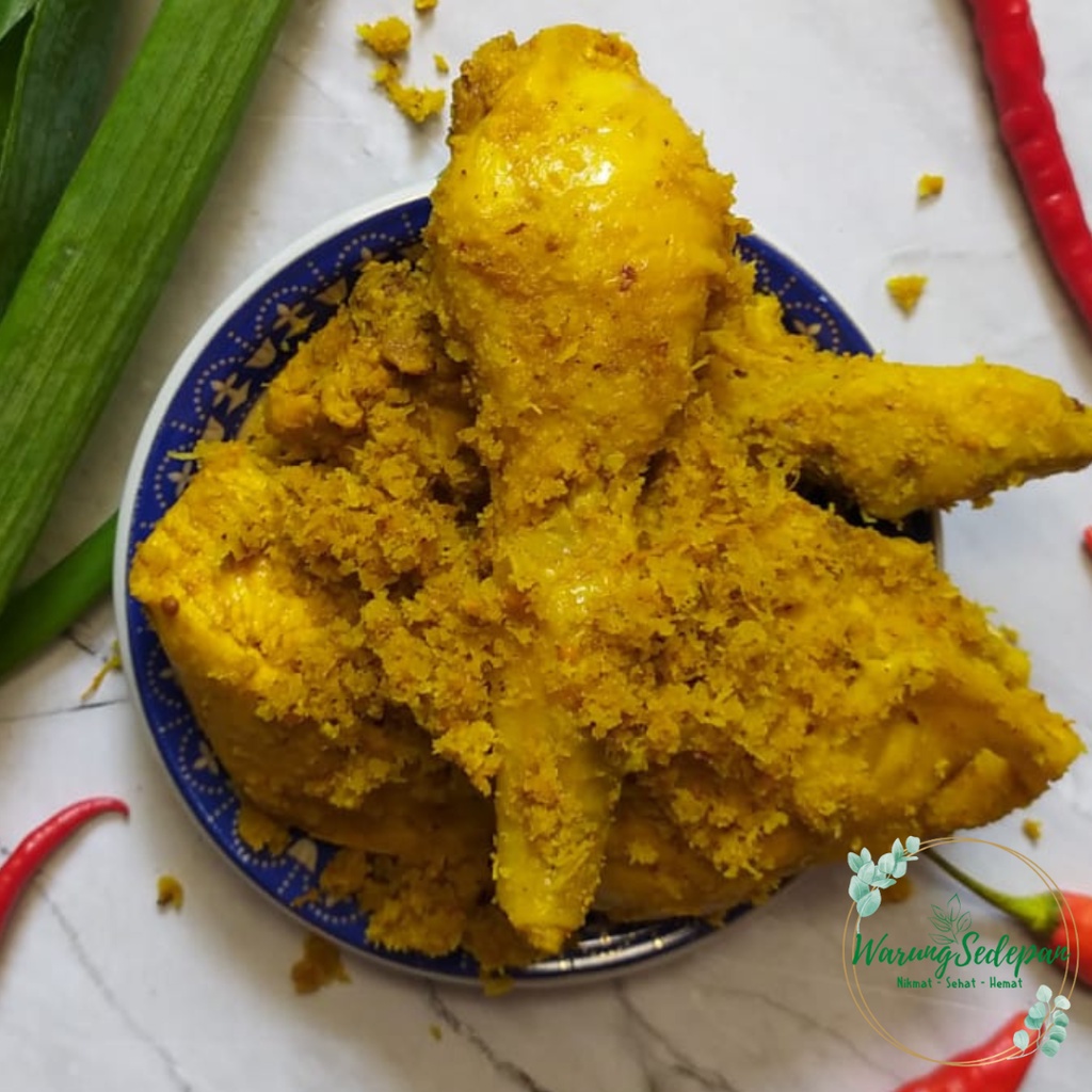 Jual Ayam Serundeng Bumbu Kuning Per Pack Isi 5 Potong Ayam Ungkep