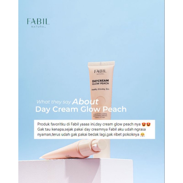Jual Fabil Day Cream Glow Peach Tinted Sunscreen SPF 45+++ | Shopee ...