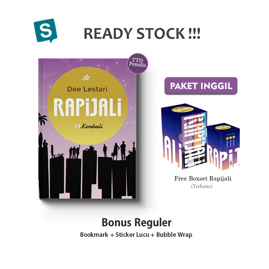 Jual Buku Rapijali 3 : Kembali & Paket (Bentang Pustaka) | Shopee Indonesia
