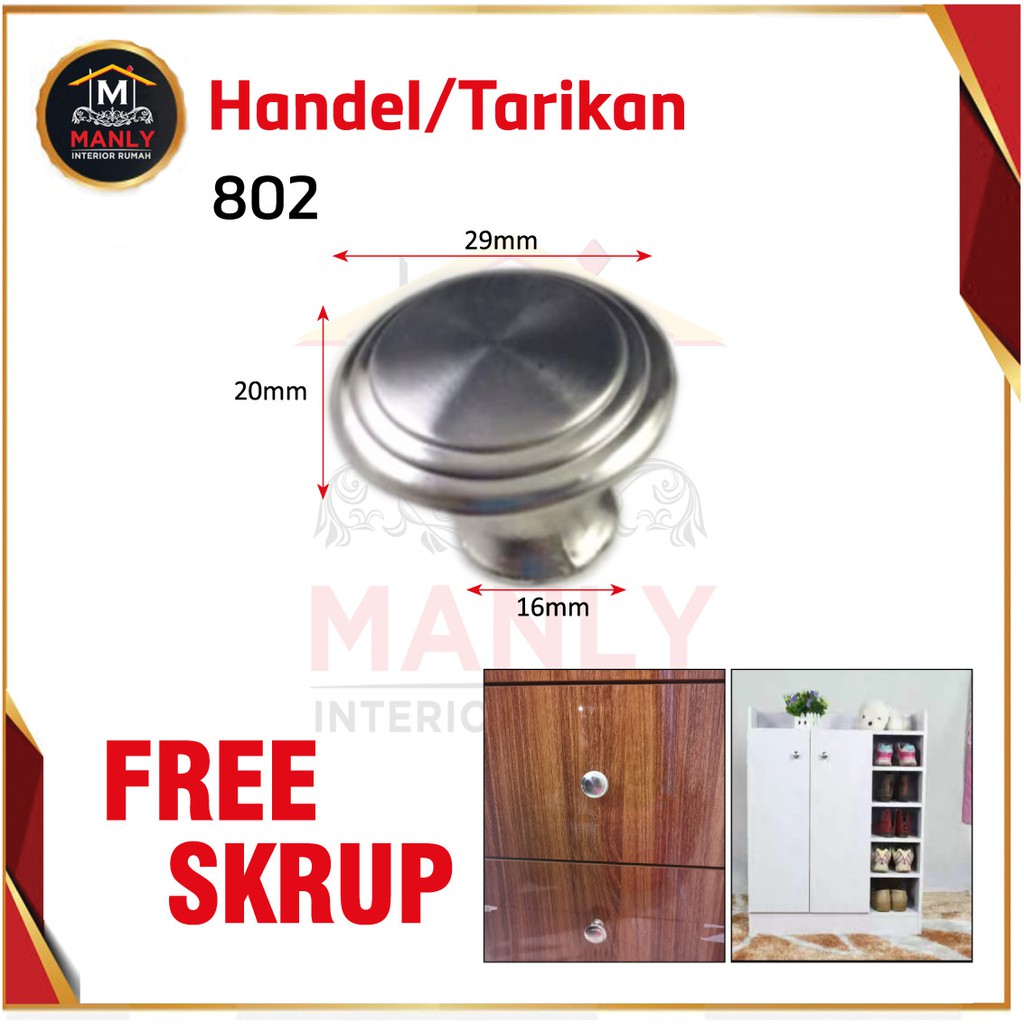 Jual Tarikan Handel Handle Knob Pentol Bulat Laci / Lemari knob ...