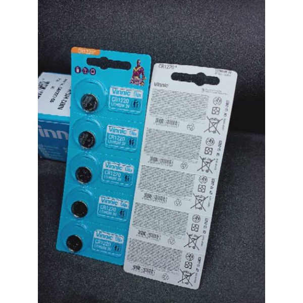 Jual baterai vinnic CR1220 lithium 3v | Shopee Indonesia