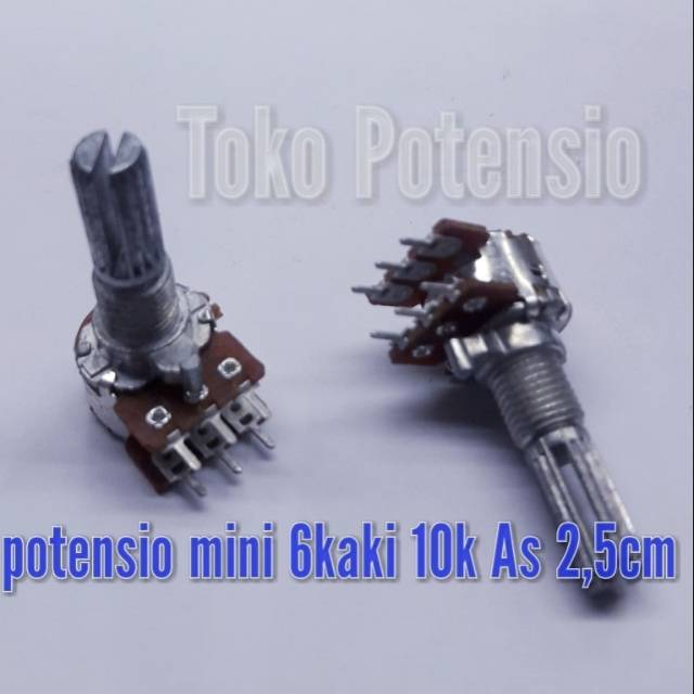 Jual POTENSIO MINI SETEREO 6KAKI 10K | Shopee Indonesia