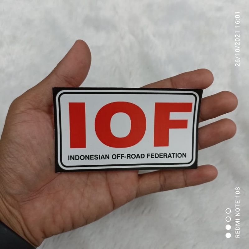 Jual Stiker IOF Indonesian Off-road Federation stiker vinyl federasi ...