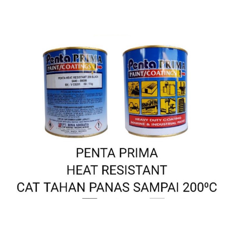 Jual CAT PENTA HEAT RESISTANT / HI TEMP TAHAN PANAS - BLACK / HITAM ...