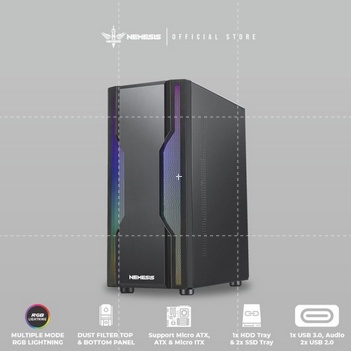 Jual Casing Gaming Nemesis T60 ABADDON | Shopee Indonesia