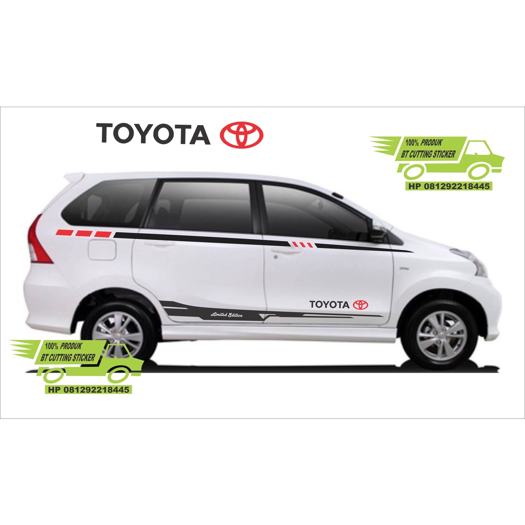 Jual BT sticker toyota avanza sticker mobil avanza striping toyota ...