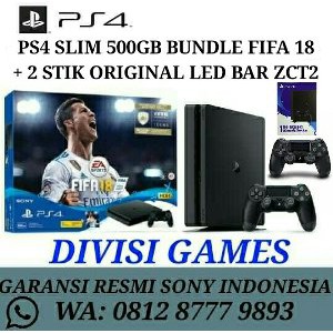 Jual Promo PS4 SLIM 500GB BUNDLE FIFA 18 REGION ASIA FREE DUA STIK ORIGINAL Murah | Shopee Indonesia