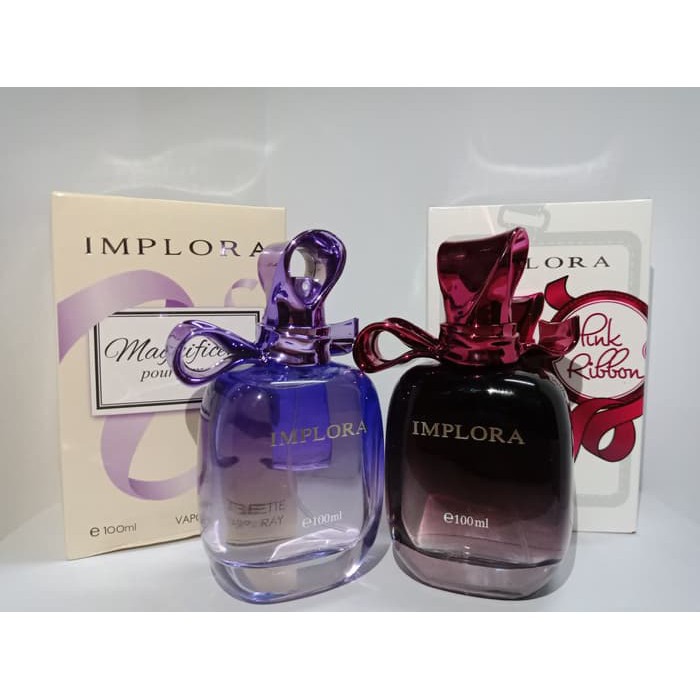 Jual PARFUM IMPLORA MAGNIFICENT & PINK RIBBON 100ML Implora Pita ...
