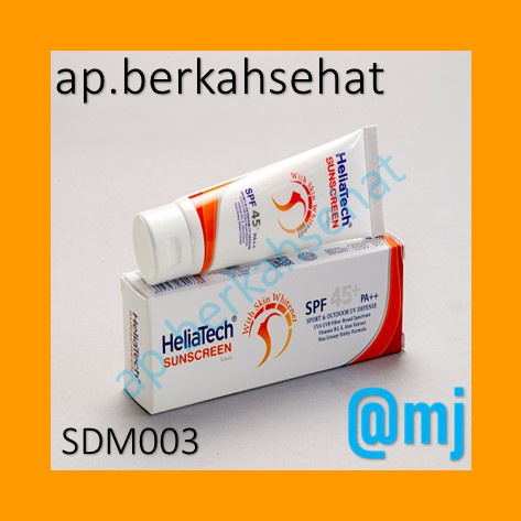 Jual HELIATECH CREAM SPF45/TUBE (WAJIB ORDER BUBLE UNTUK PAKET ...