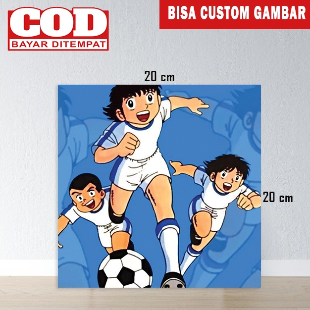 Jual Poster Captain Tsubasa/Hiasan Dinding Kayu 9mm 20x20 cm/Wall Decor ...