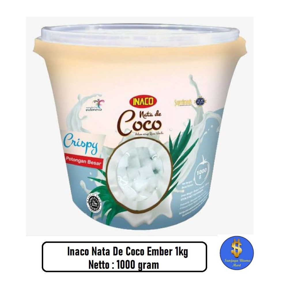 Jual Inaco Nata De Coco Crispy Ember 1kg-Nata De Coco | Shopee Indonesia