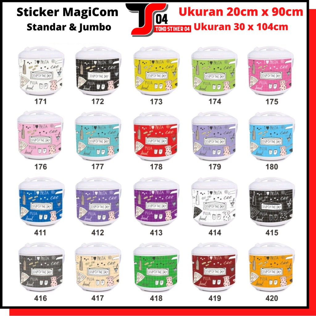 Jual Stiker MAGIC COM / Rice Cooker MASTERCHEF | Shopee Indonesia