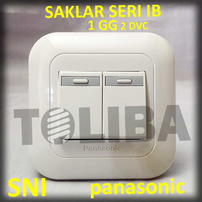 Jual saklar seri double inbow ib panasonic WEJ5531 /saklar tanam tembok ...