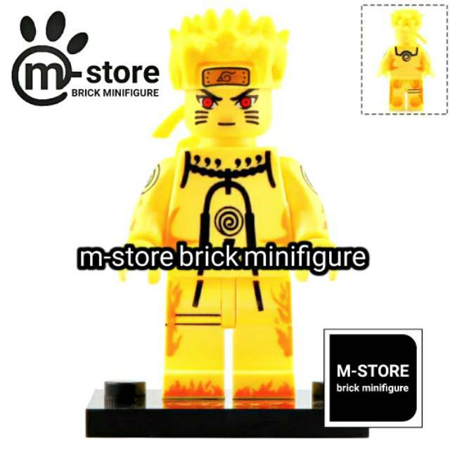 Jual brick naruto teen kyubi chakra mode mini toy figure | Shopee Indonesia