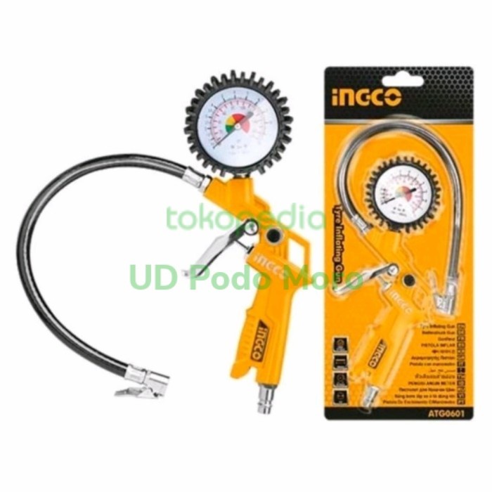 Jual Ingco Alat Isi Ukur Buang Angin Ban ATG0601 Air Tire Inflating Gun ...