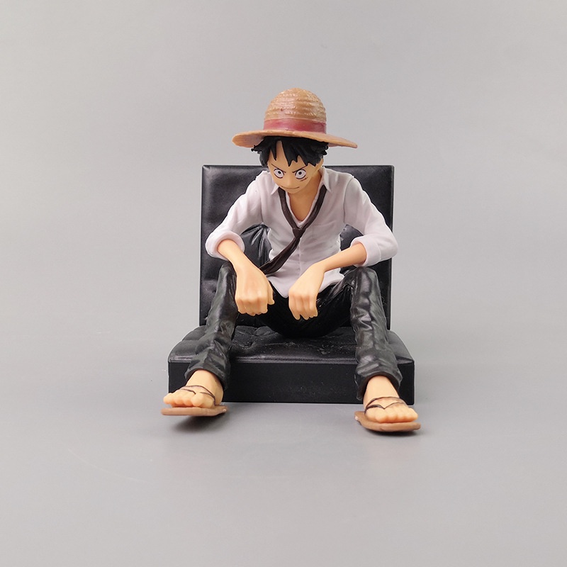 Jual One Piece Monkey D Luffy Sitting Sofa Anime Action Figure | Shopee ...