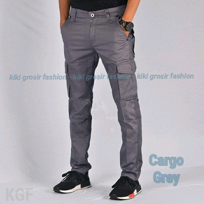 Jual CUCI GUDANG Celana Kargo Panjang Abu Ukuran Besar - Big/Jumbo Size ...