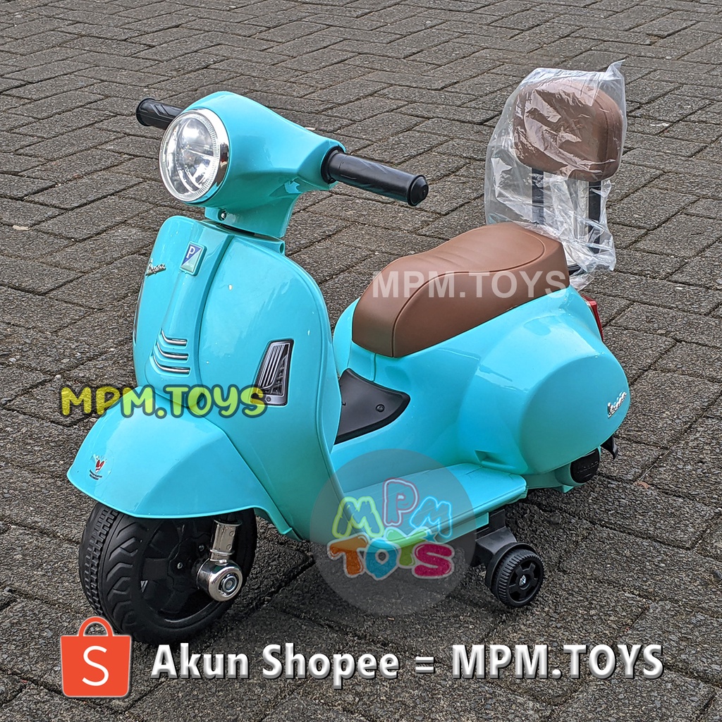 Jual Mainan Anak Motor Aki Accu Vespa Scooter Vintage PMB M788 M 788 ...