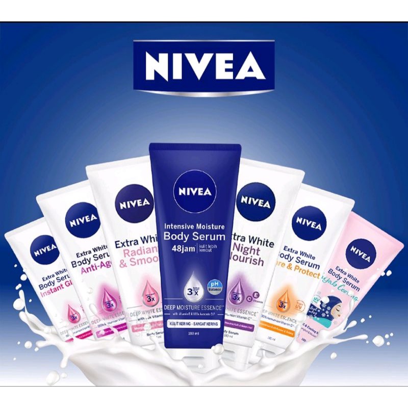 Jual Nivea Extra White Body Serum 180ml All Varian Terlengkap Aura