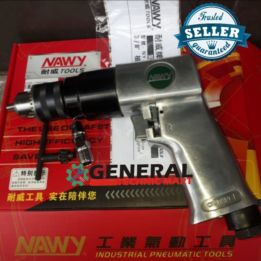 Jual Mesin bor angin 10mm NAWY NY-6010 Air Drill 10 mm NY6010 | Shopee ...