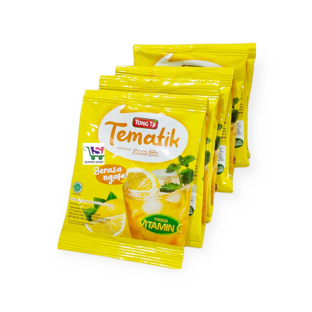 Jual Tong Tji Tematik Lemon Tea Renceng (isi 10 pc) | Shopee Indonesia