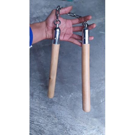 Jual RUYUNG KAYU NUCHAKU DOBLE STICK ruyung kayu alat bela diri ...