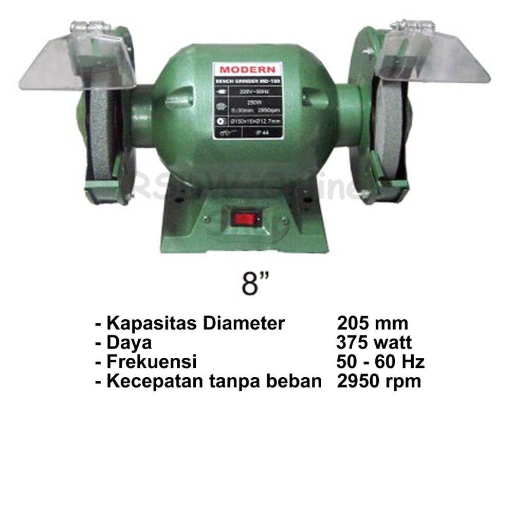 Jual Mesin Gerinda Grinda Gurinda Duduk Bench Grinder 8 in inch Limited ...