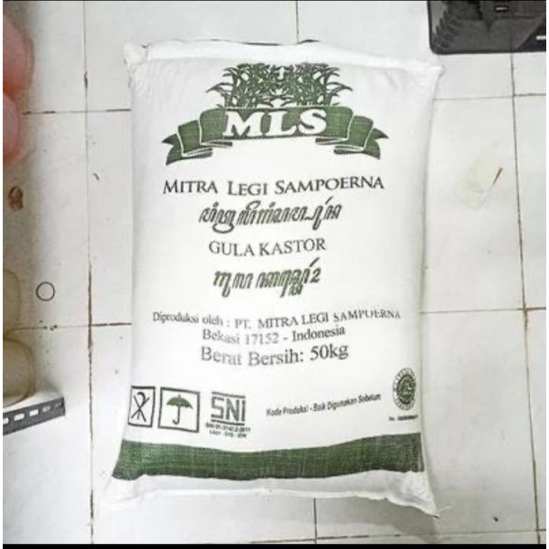 Jual MLS Gula Caster / Gula Kastor / Gula Castor 50kg (1sak) | Shopee ...