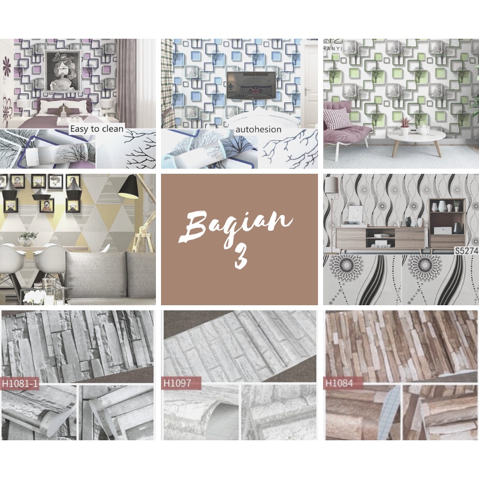 Jual [BAGIAN 3] Wallpaper Dinding / Wallpaper Sticker Dinding / Wall ...