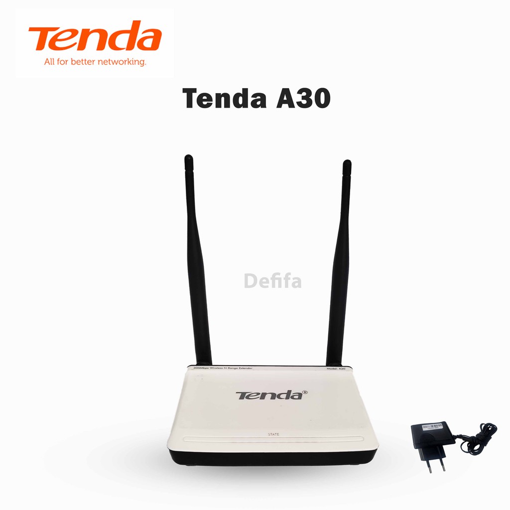 Jual Router WIFI Wireless Tenda A30 N300 Repeater Extender Modem DSL ...